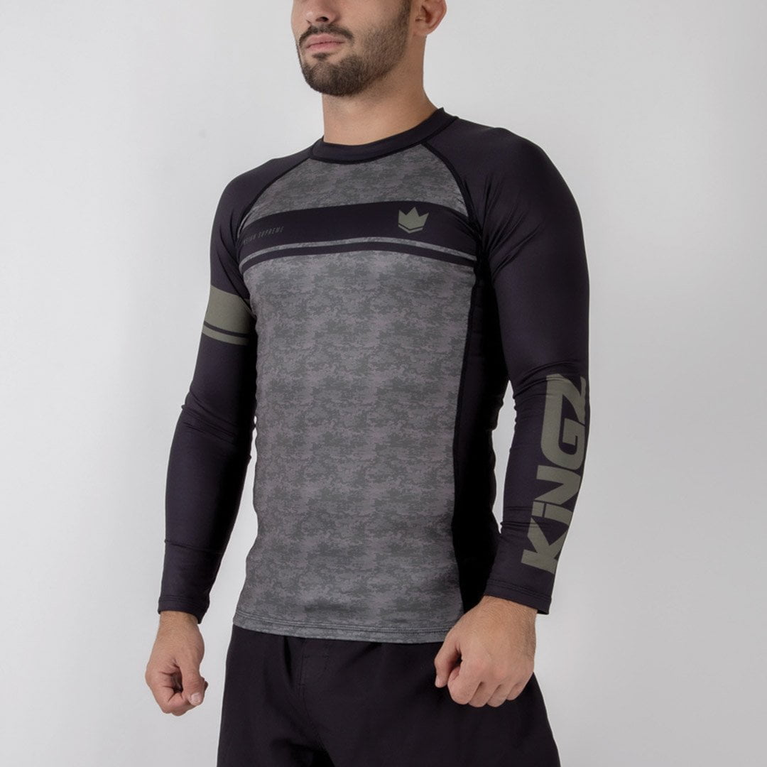 Digital Camo L/S Rash Guard | Future Kimonos Rash Guard | Kingz.co.uk ...